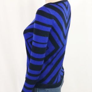 Milly | Sweaters | Milly Chevron Geo Intarsia Merino Wool Sweater ...